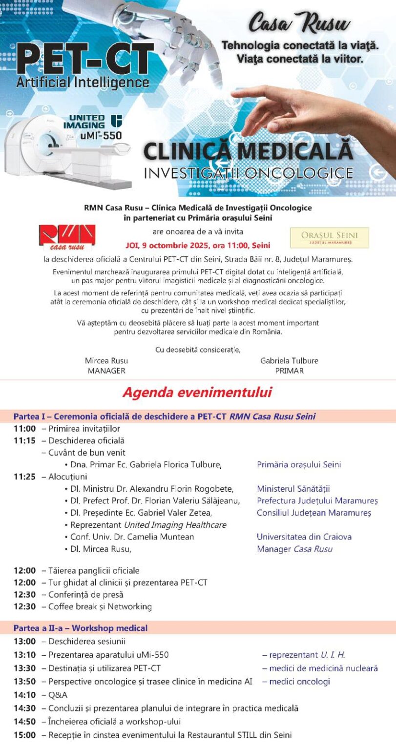 Orașul Seini, Maramureș, devine un reper pe harta medicinei moderne ...